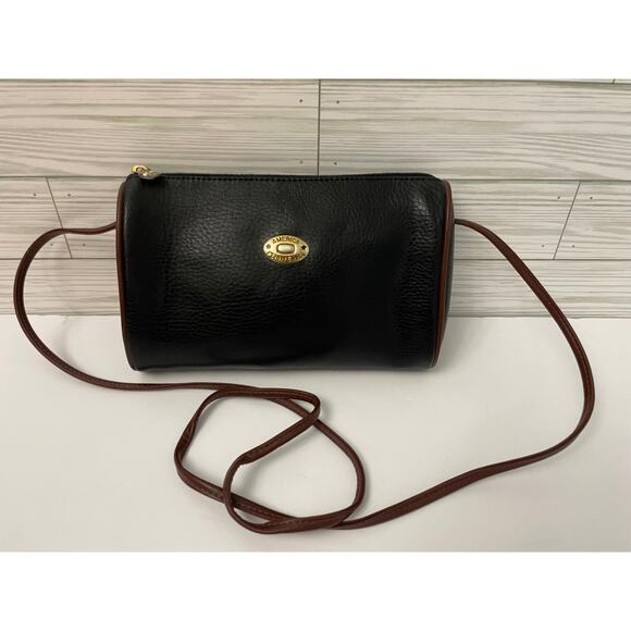 Perry Ellis | Bags | Vintage 9s Perry Ellis America Black Pebble ...